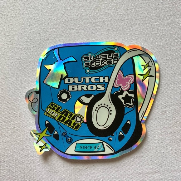 Dutch Bros | Design | Dutch Bros Holographic Sticker | Poshmark